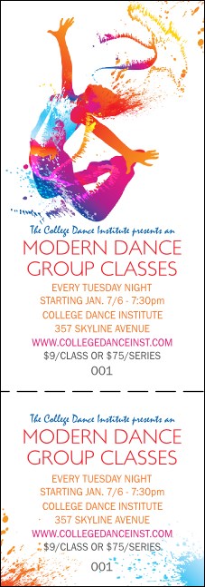 Dance Ticket Templates | Eventgroove