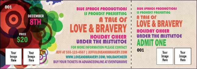 All-Purpose Colour Event Ticket Printing | Eventgroove