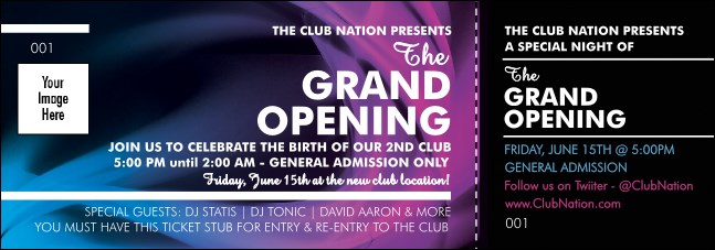 All-Purpose Colour Event Ticket Printing | Eventgroove