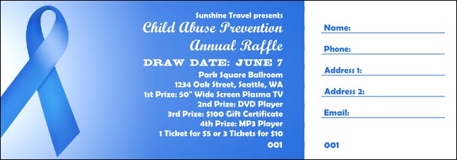 Fundraiser and Charity Raffle Ticket Templates | Eventgroove