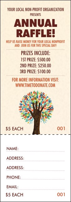 Fundraiser and Charity Raffle Ticket Templates | Eventgroove