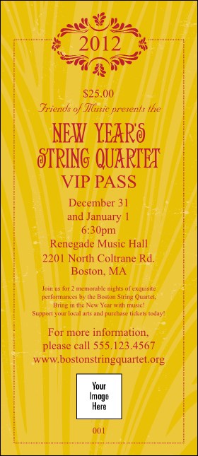 VIP Pass Templates | VIP Pass Printing | Eventgroove