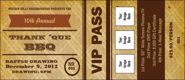 VIP Pass Templates | VIP Pass Printing | Eventgroove