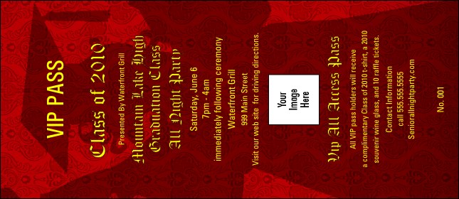 VIP Pass Templates | VIP Pass Printing | Eventgroove