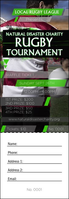 Rugby Raffle Ticket Templates | Eventgroove