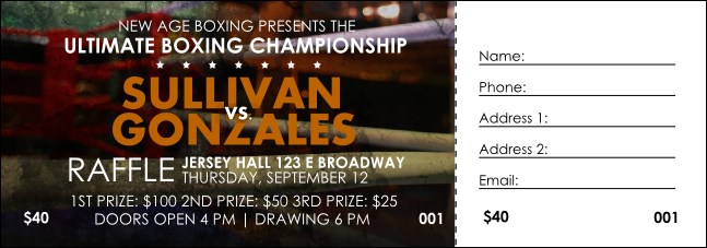 Sports Raffle Tickets | Eventgroove