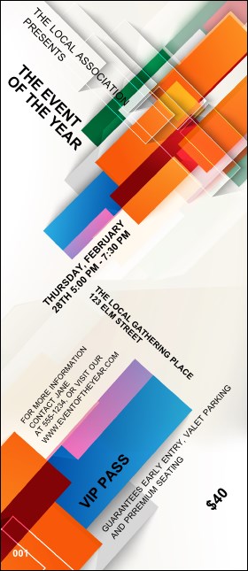 VIP Pass Templates | VIP Pass Printing | Eventgroove
