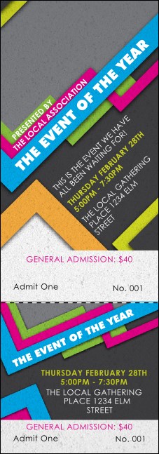 All-Purpose Colour Event Ticket Printing | Eventgroove