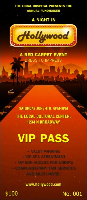 VIP Pass Templates | VIP Pass Printing | Eventgroove