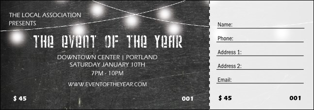 Budget Black & White Raffle Tickets | Eventgroove